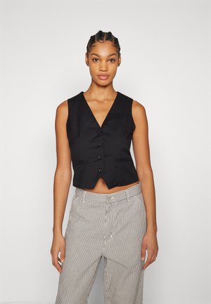 Next TAILORED CREPE - Weste - black/schwarz - Zalando.de