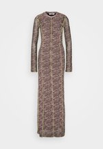 Colourful Rebel MAUDE ZEBRA OVERLOCK DRESS - Robe longue - browns ...