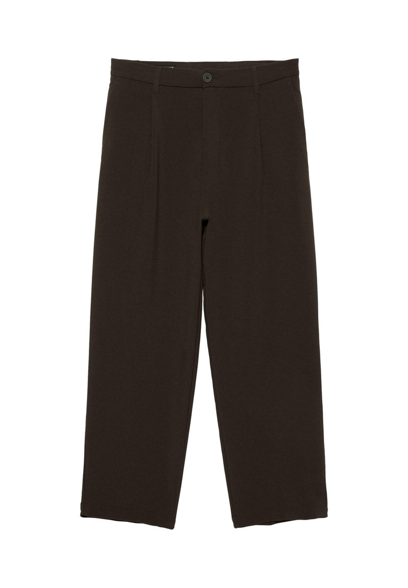 PULL&BEAR TAILORED WITH DARTS - TROUSERS - Trousers - dark brown - Zalando