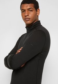 icebreaker MERINO 200 MID WEIGHT OASIS HALF ZIP - Unterhemd/-shirt - BLACK/schwarz - Zalando