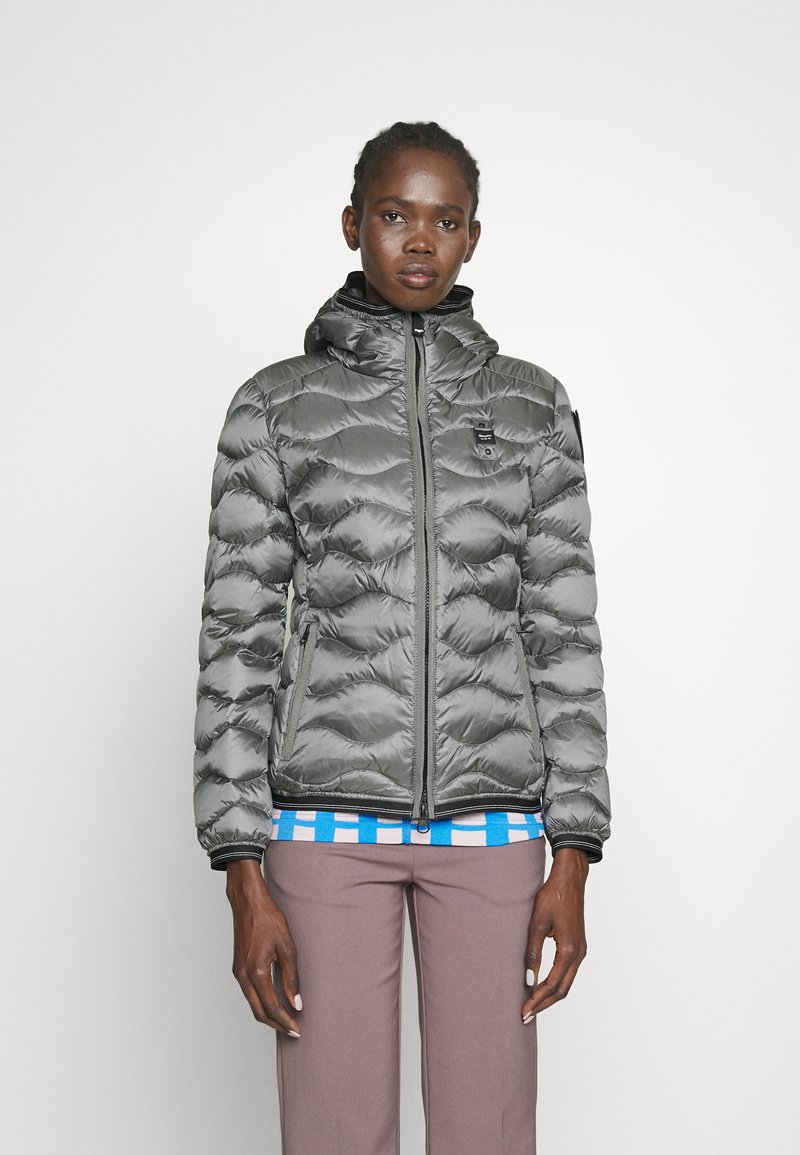 Blauer BASIC DOWN ROLL STITCHING WAVE - Down jacket - iron grey/grey ...