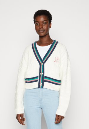 GANT VARSITY - Chaqueta de punto - buttercream/crema - Zalando.es