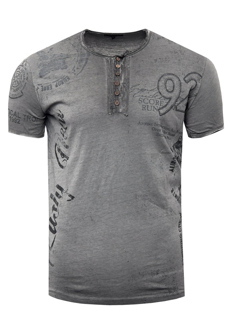 Rusty Neal MIT SEITLICHEM PRINT - T-Shirt print - anthrazit - Zalando.de