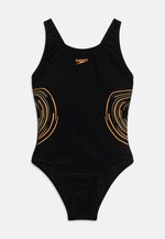 Speedo GIRLS PLACMEMENT MUSCLEBACK - Swimsuit - blak/nectarine/country ...