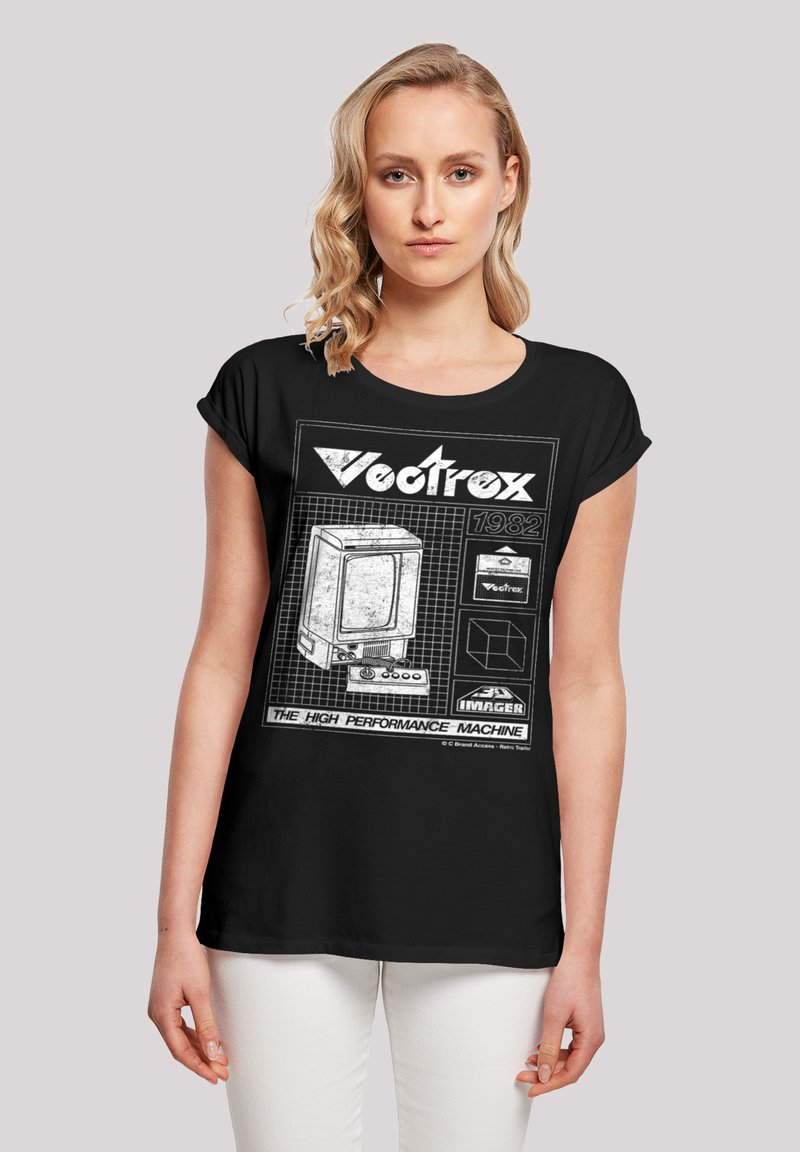 F4NT4STIC RETRO GAMING VECTREX 1982 - T-Shirt print - black/schwarz ...