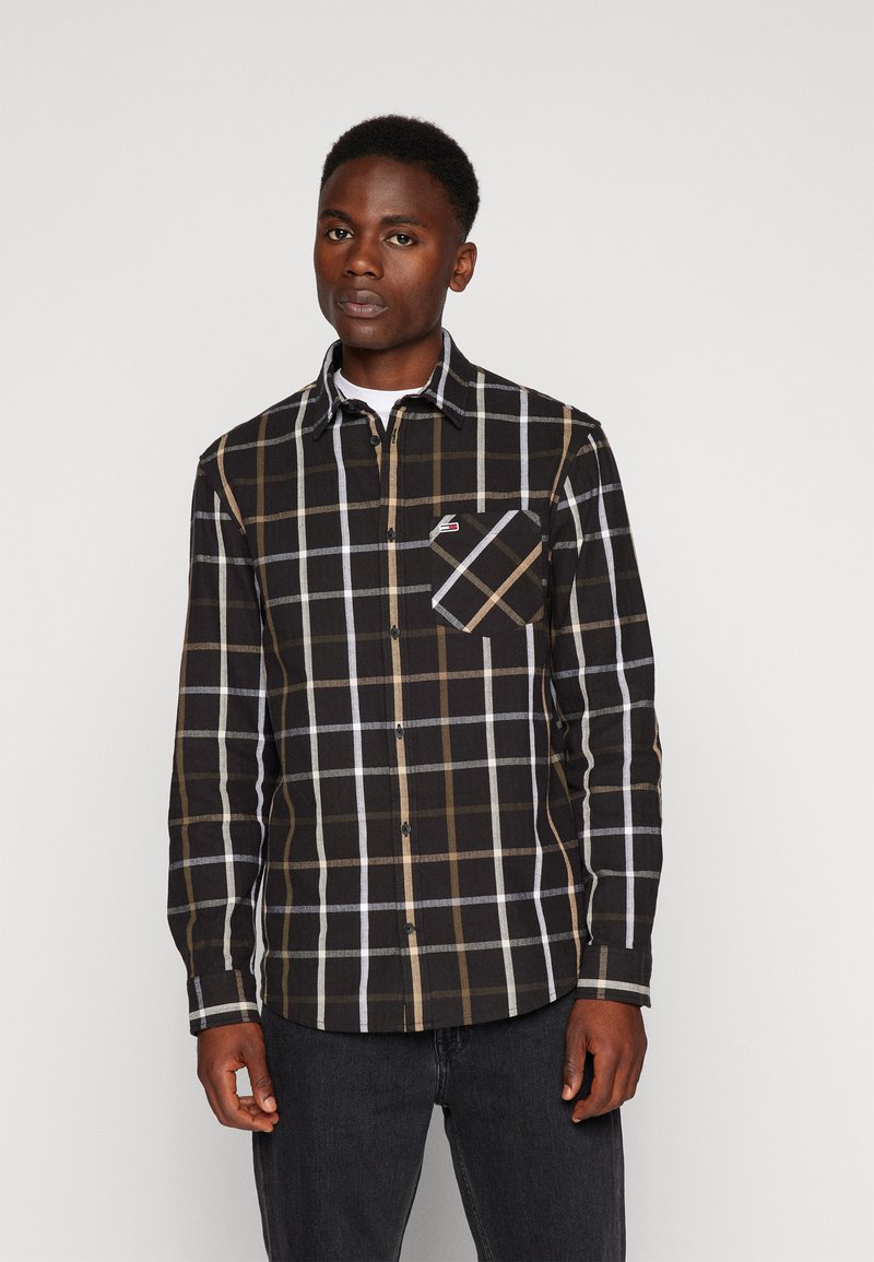 Tommy Jeans EXCLUSIVE SHIRT - Chemise - black check/noir - ZALANDO