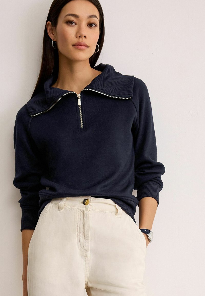 Next LONG SLEEVE REGULAR FIT - Mikina - navy blue/modrá - Zalando.cz