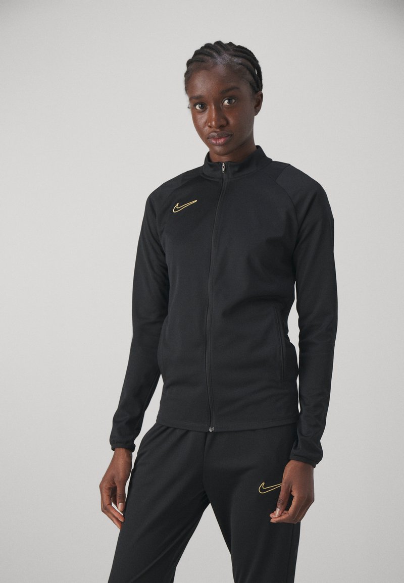 Nike Performance ACADEMY TRACK SUIT - Tuta - black/metallic gold/nero ...