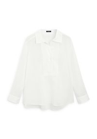 Massimo Dutti LIGHTWEIGHT WITH PINTUCKS - Blouse - white - Zalando.co.uk