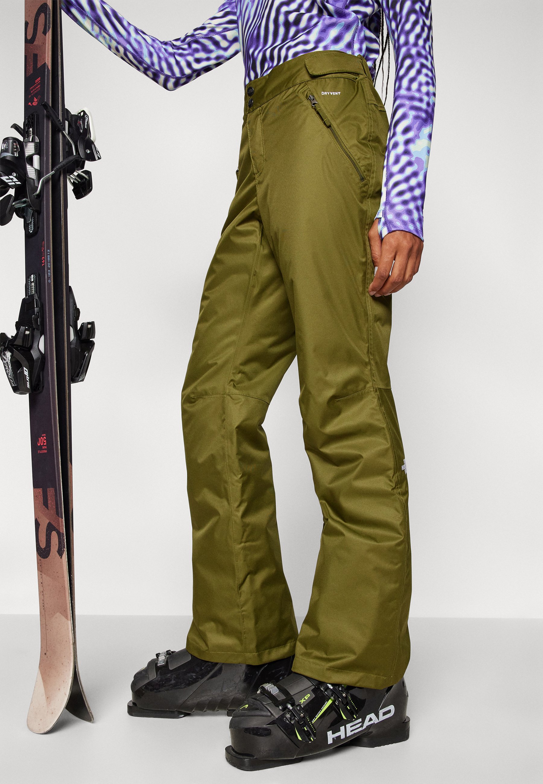 The North Face SALLY INSULATED PANT Snowboard Hosen forest olive oliv Zalando