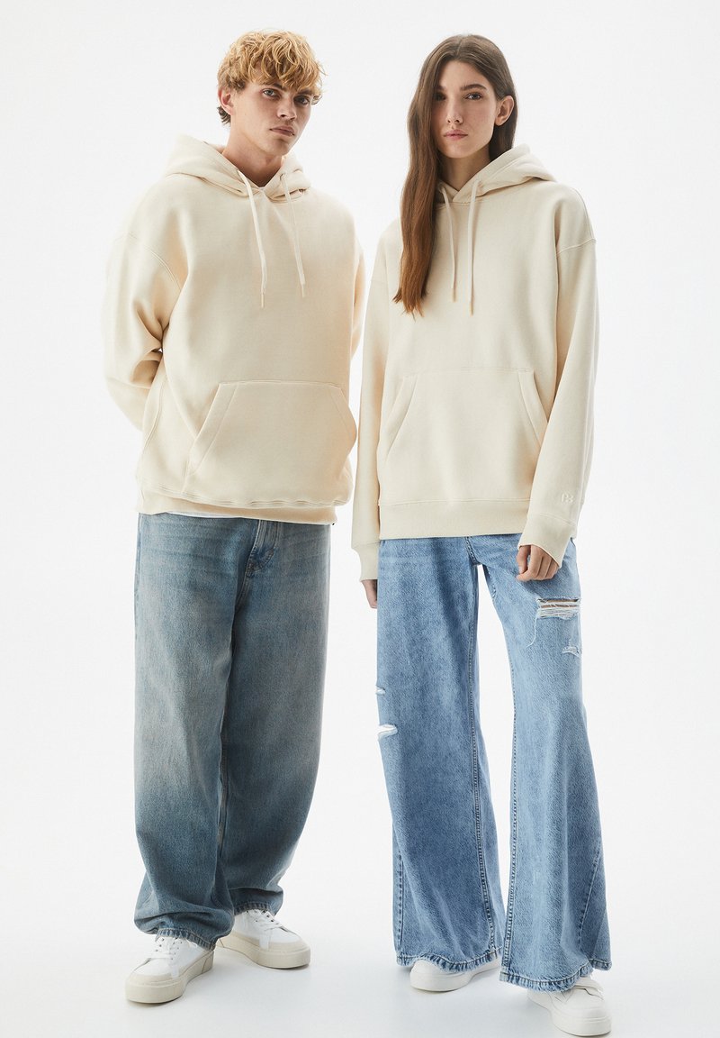 PULL&BEAR BASIC COLOURED - Kapuzenpullover - beige - Zalando.ch