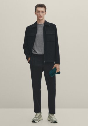 Next NOVA FIDES ITALIAN FABRIC TEXTURED - Chino - black/zwart - Zalando.nl