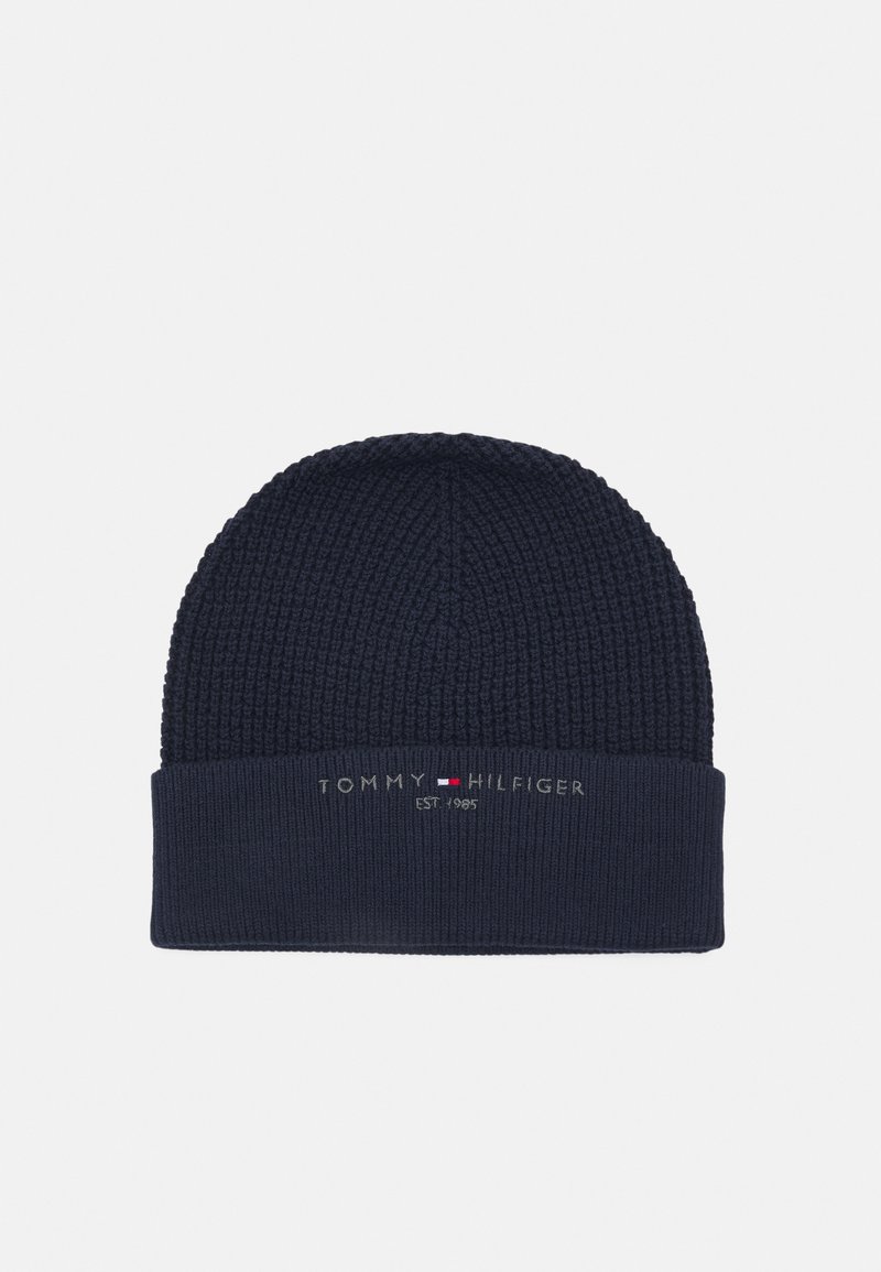 Tommy Hilfiger HORIZON BEANIE UNISEX - Muts - space blue/donkerblauw - Zalando.nl