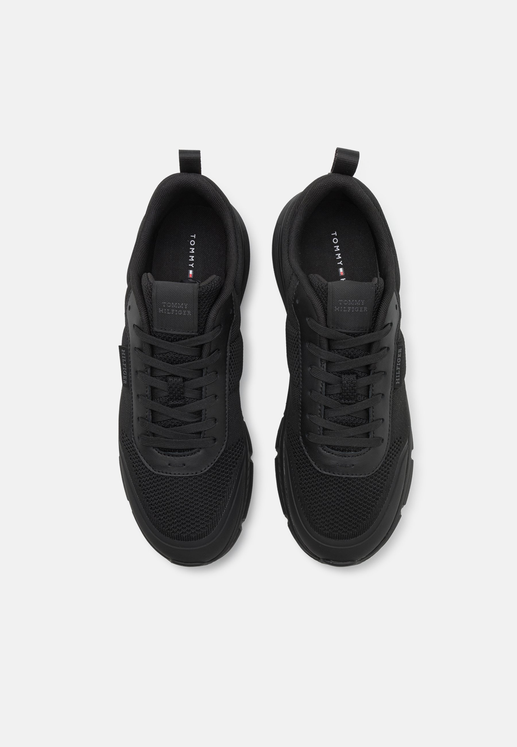 Mens black tommy hilfiger trainers store