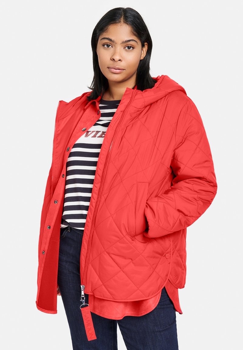 Samoon LEICHTE MIT KAPUZE - Winter coat - power red/red - Zalando.de