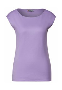 Street One MIT U-BOOT KRAGEN - T-Shirt basic - lila/dunkellila-meliert ...