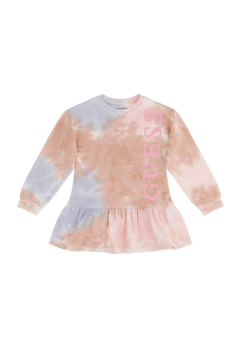 Guess Batikprint Freizeitkleid Mehrfarbe Rose Rosa Zalando Ch