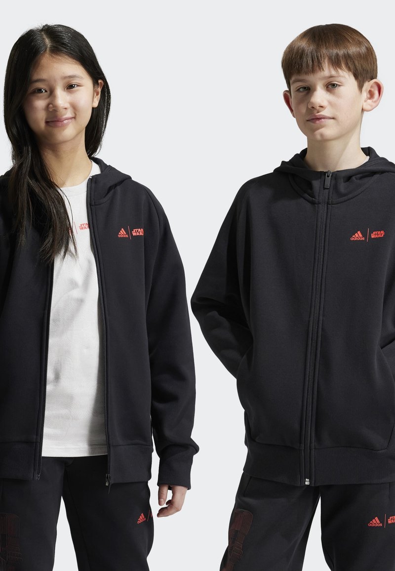 adidas Performance J SW ZNE FZ HD-JUNIOR - Zip-up sweatshirt - black ...