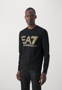 EA7 Emporio Armani Top s dlhým rukávom - nero/čierna - Zalando.sk