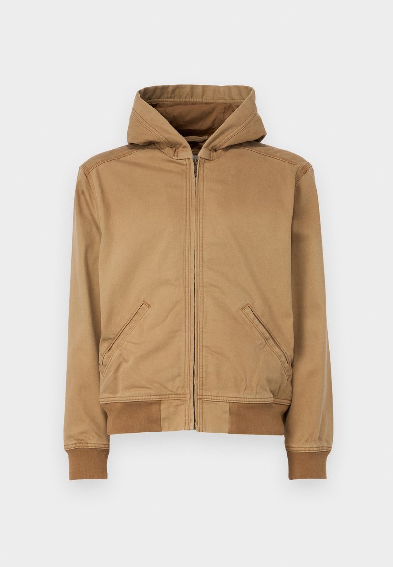Hollister Co. Hooded Workwear Jacket - Lichte jas - tan/lichtblauw ...
