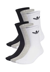 adidas Originals UNISEX 6 PACK - Socken - black/white/medium grey ...