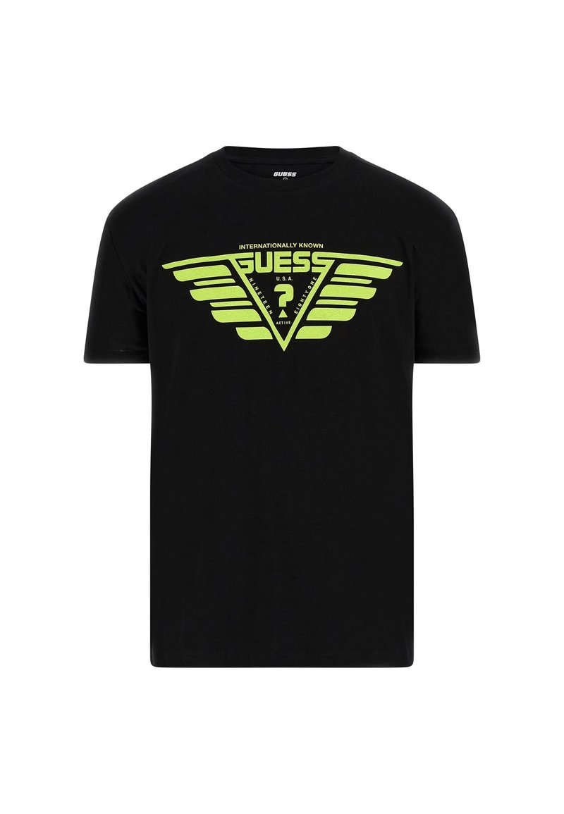 Guess Print T-shirt - nero/black - Zalando