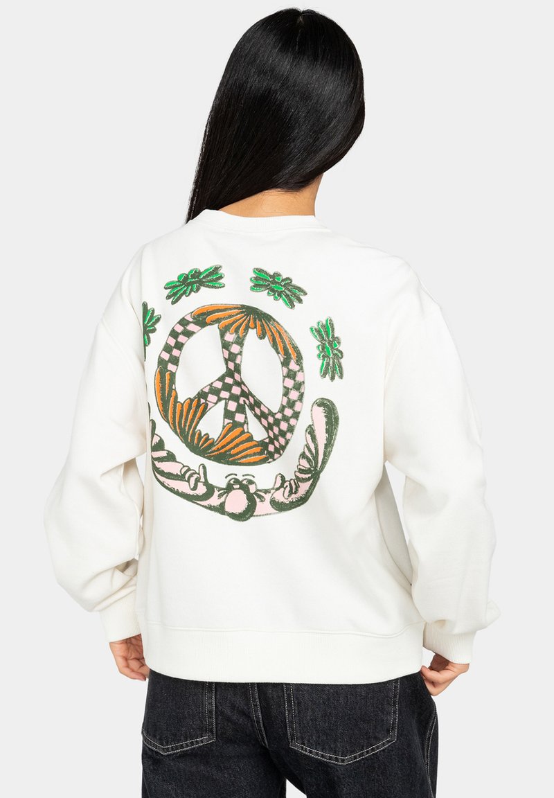 Element PEACE TREE LOGO - Sweatshirt - wbs/vit - Zalando.se