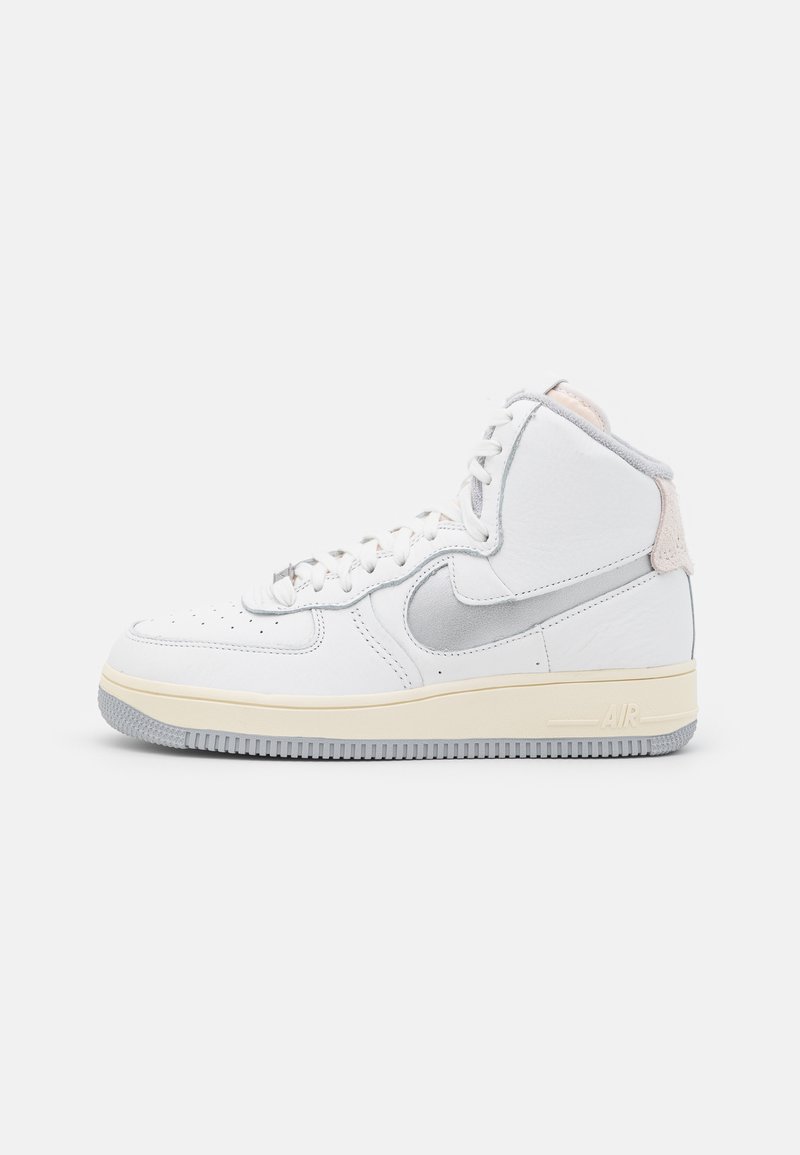 Nike Sportswear W AF1 SCULPT - High-top trainers - summit white/silver ...