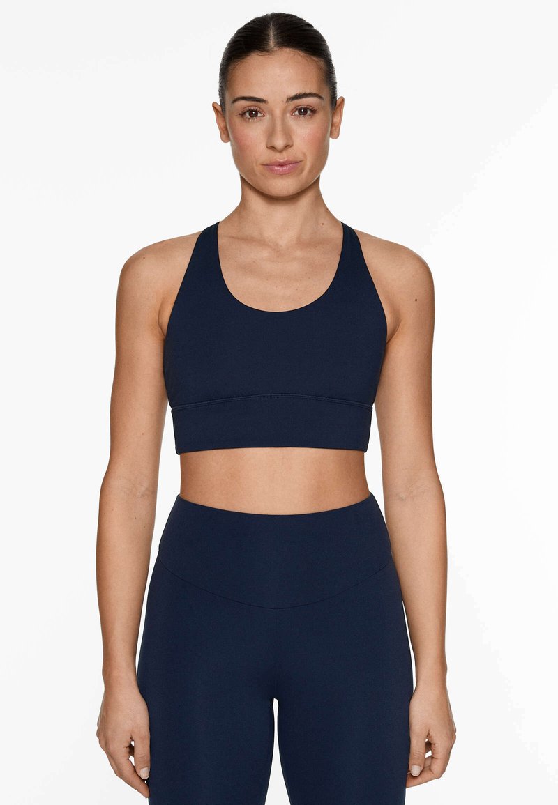 OYSHO STRAPPY BACK - Sport-BH mit leichter Stützkraft - blue/blau ...