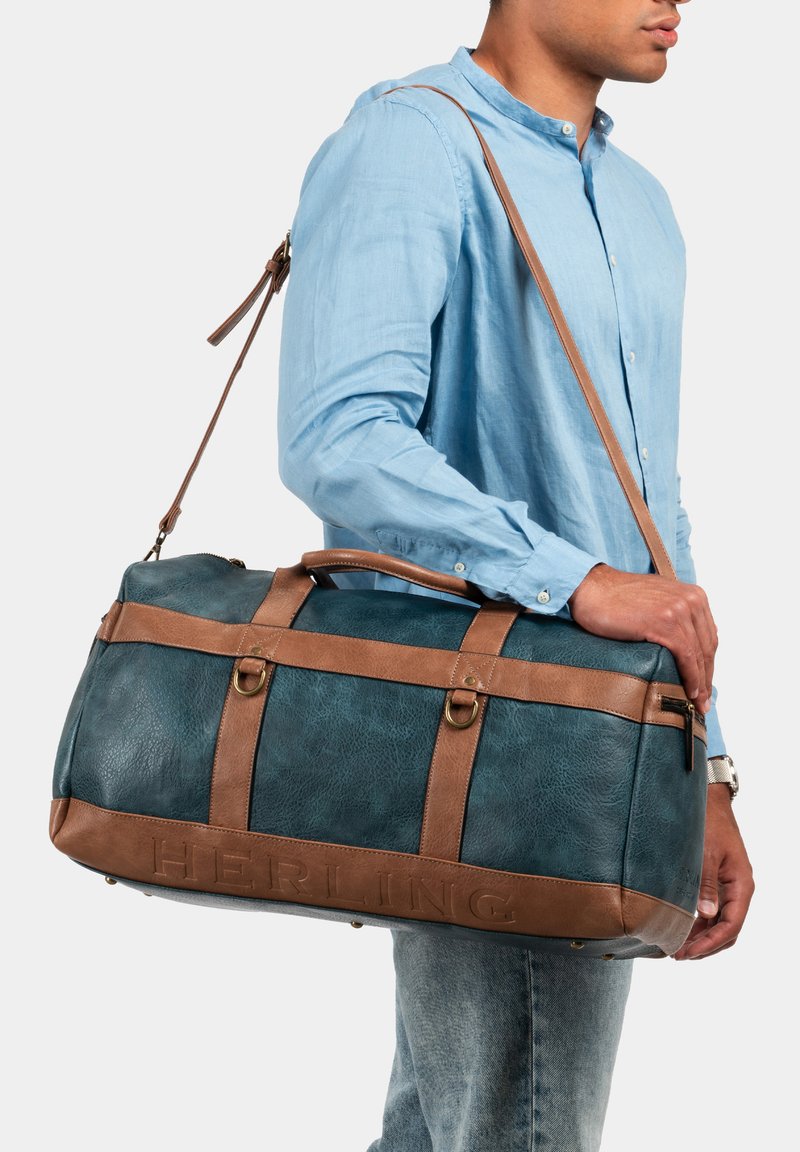 Herling HAWKING - Weekend bag - teal blue/light blue - Zalando.ie