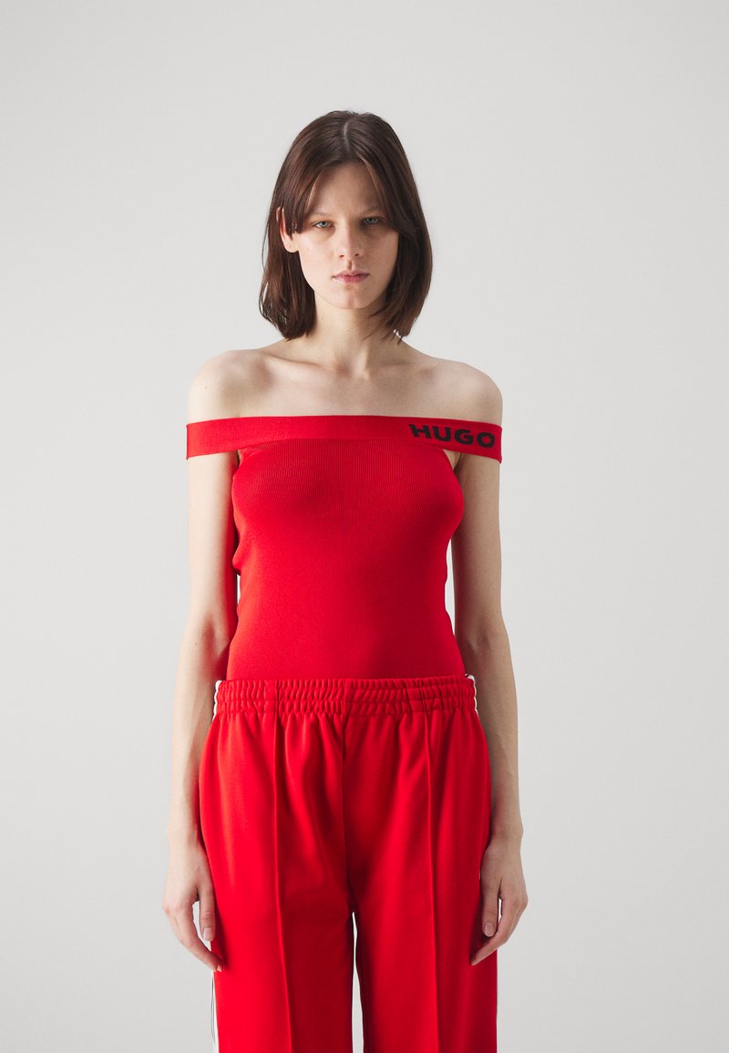 HUGO SATCHIE - Débardeur - open pink/rouge - ZALANDO.FR