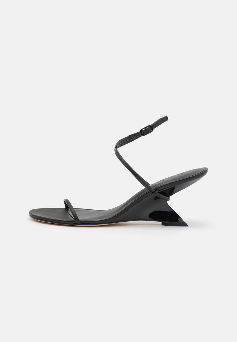 Studio Amelia HALTER WEDGE - Sandals - black - Zalando.ie