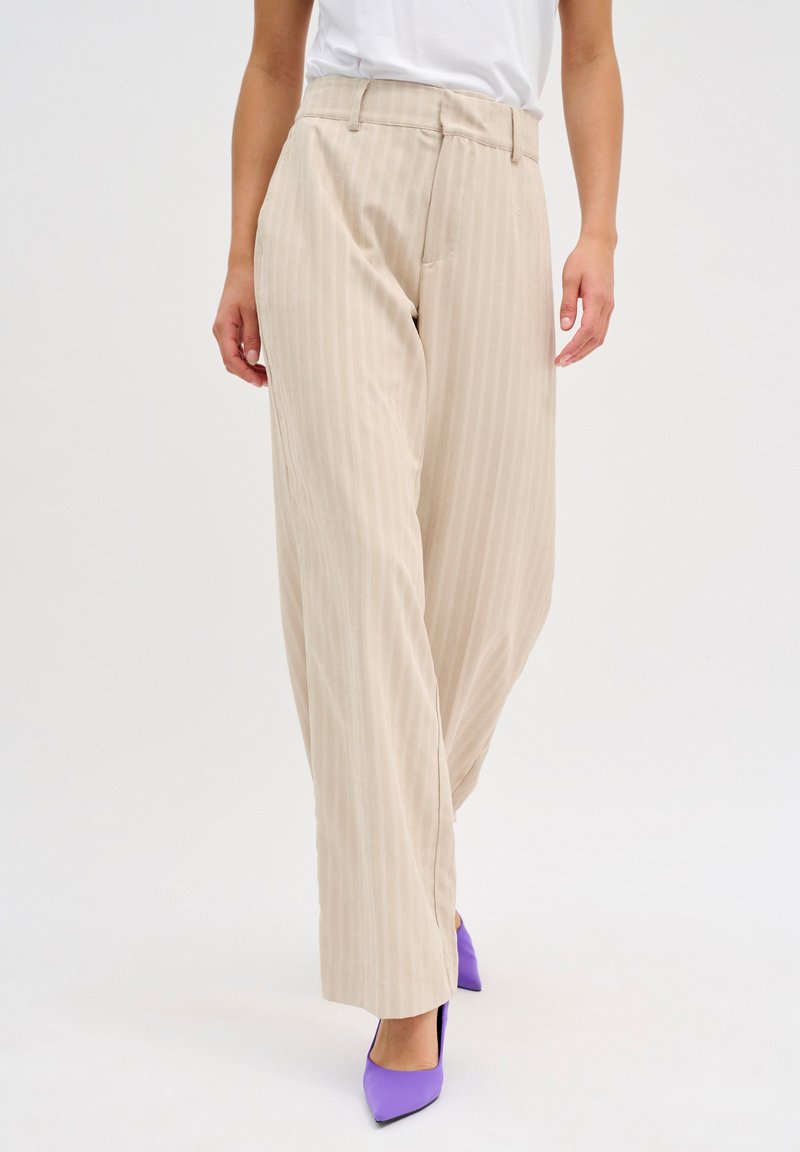 My Essential Wardrobe Higgymw Pantalon Classique Oatmeal Beige