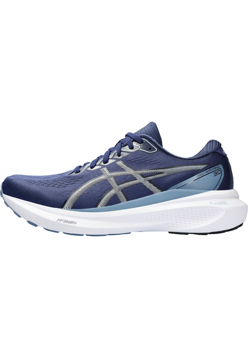 ASICS GEL-KAYANO 30 - Road running shoes - deep ocean white/dark blue ...