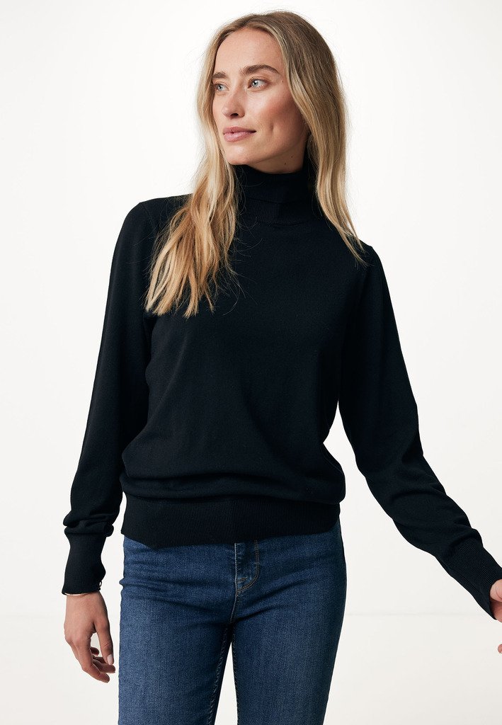 Mexx EMILY BASIC TURTLE NECK - Jersey de punto - black/negro - Zalando.es