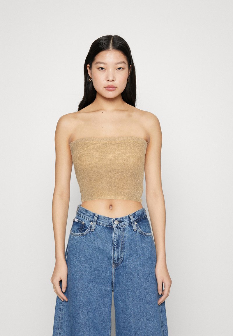 Gina Tricot TUBE - Top - gold/dorato - Zalando.it