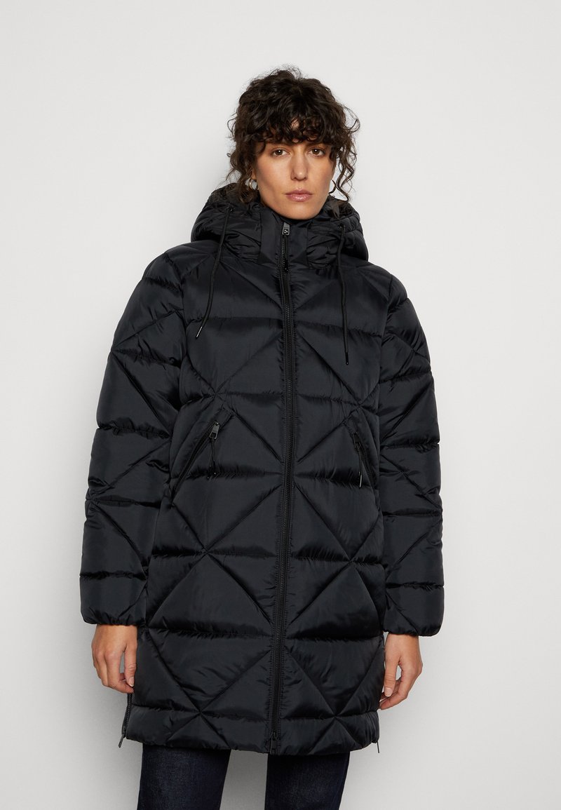 TOM TAILOR DENIM Wintermantel - deep black/schwarz - Zalando.at