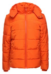 Urban Classics HOODED PUFFER - Téli dzseki - rustorange/narancssárga - Zalando.hu
