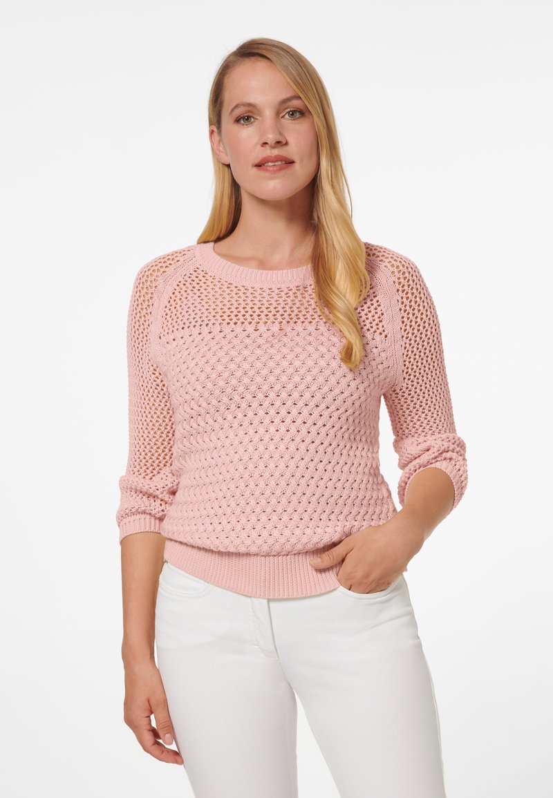 MADELEINE Strickpullover - puderrose/rosa meliert - Zalando.de