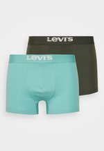 Levi's® MEN SOLID BASIC TRUNK 2 PACK - Panties - aquarelle/blau - Zalando.at
