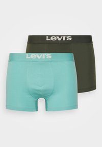 Levi's® MEN SOLID BASIC TRUNK 2 PACK - Panties - black/schwarz - Zalando.ch