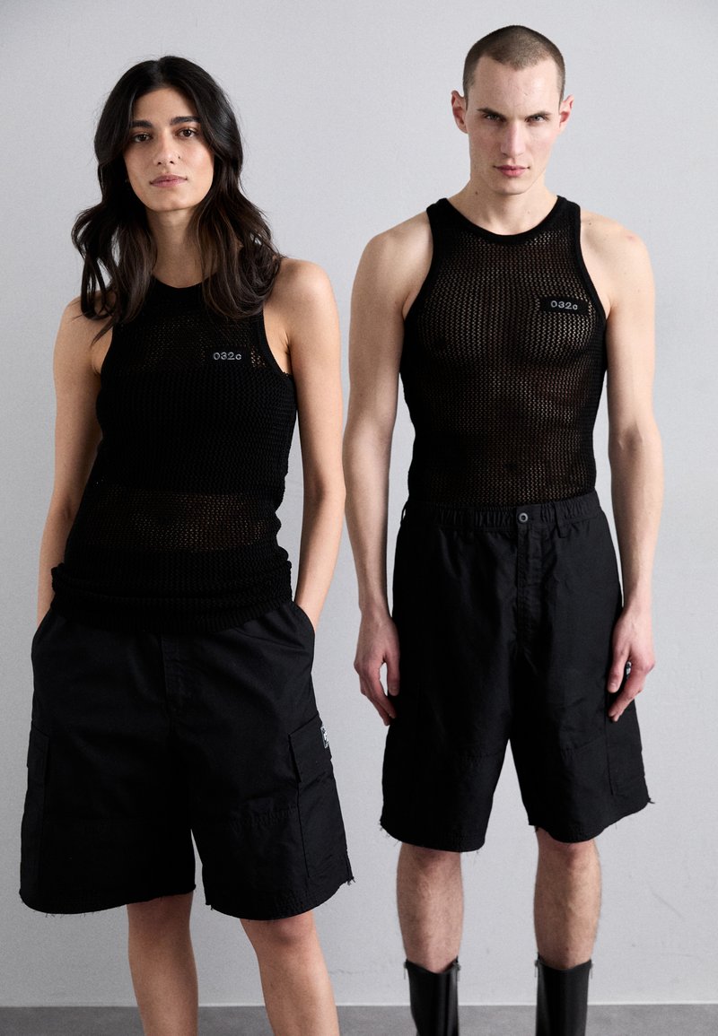 032c UNISEX - Top - black/negro - Zalando.es