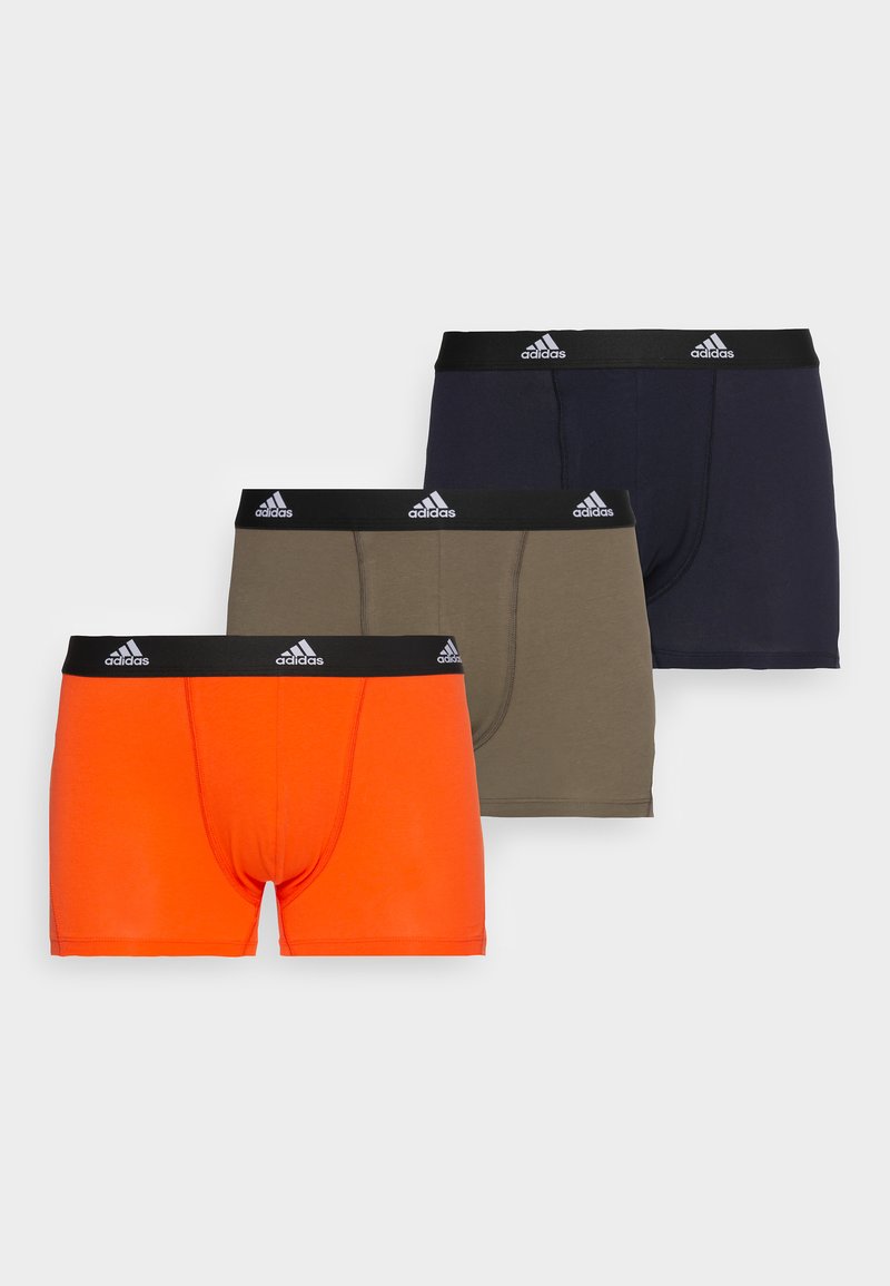 adidas Sportswear TRUNK 3 PACK - Pants - night sky/mandarin red ...