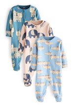 Next 3 PACK STANDARD - Strampler - blue/blau - Zalando.ch