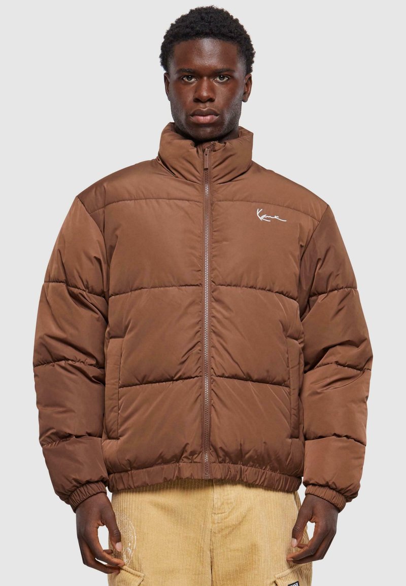 Karl Kani Chest Signature Puffer Talvejope Brownpruun Zalandoee