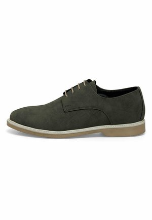 Derimod SUEDE BOAT SHOES - Chaussures bateau - khaki/kaki - ZALANDO.FR