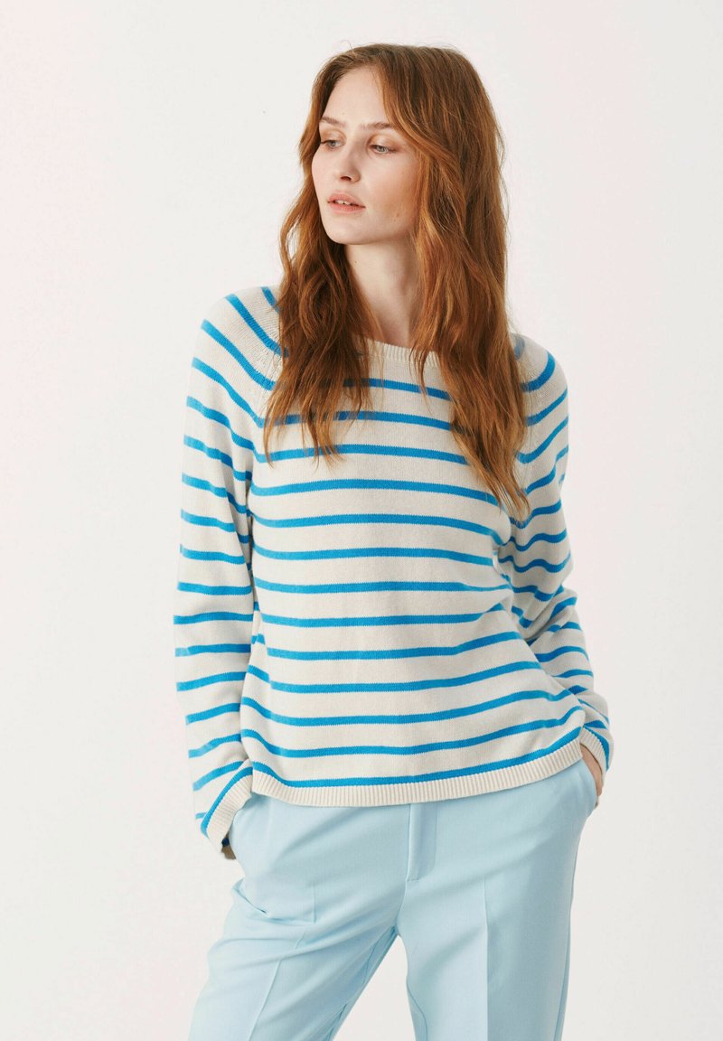 Part Two NIELAN - Jumper - swim cap stripe/light blue - Zalando.ie