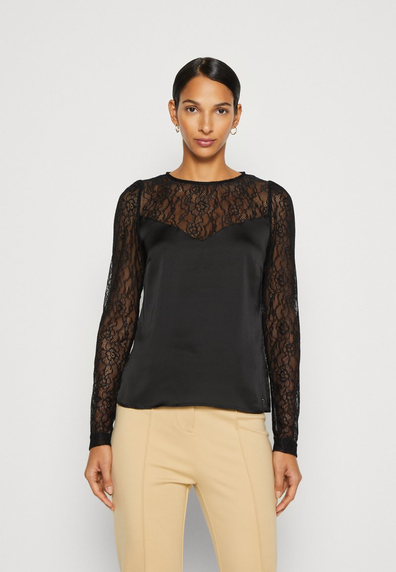 Guess EMILIA - Blusa - jet black/negro - Zalando.es