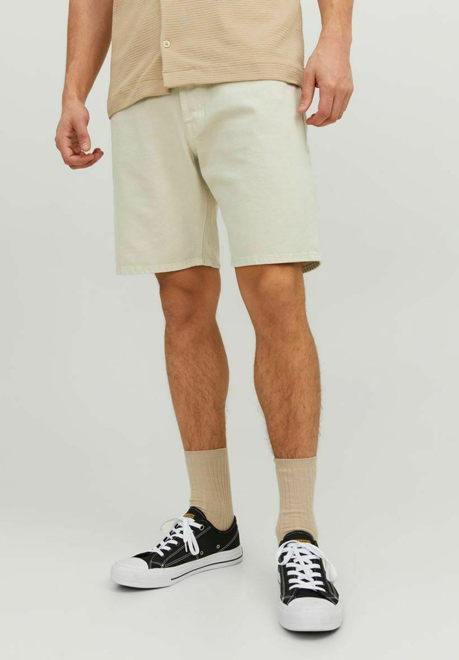 Jack & Jones CHRIS ORIGINAL MF - Jeans Shorts - ecru/beige - Zalando.ch