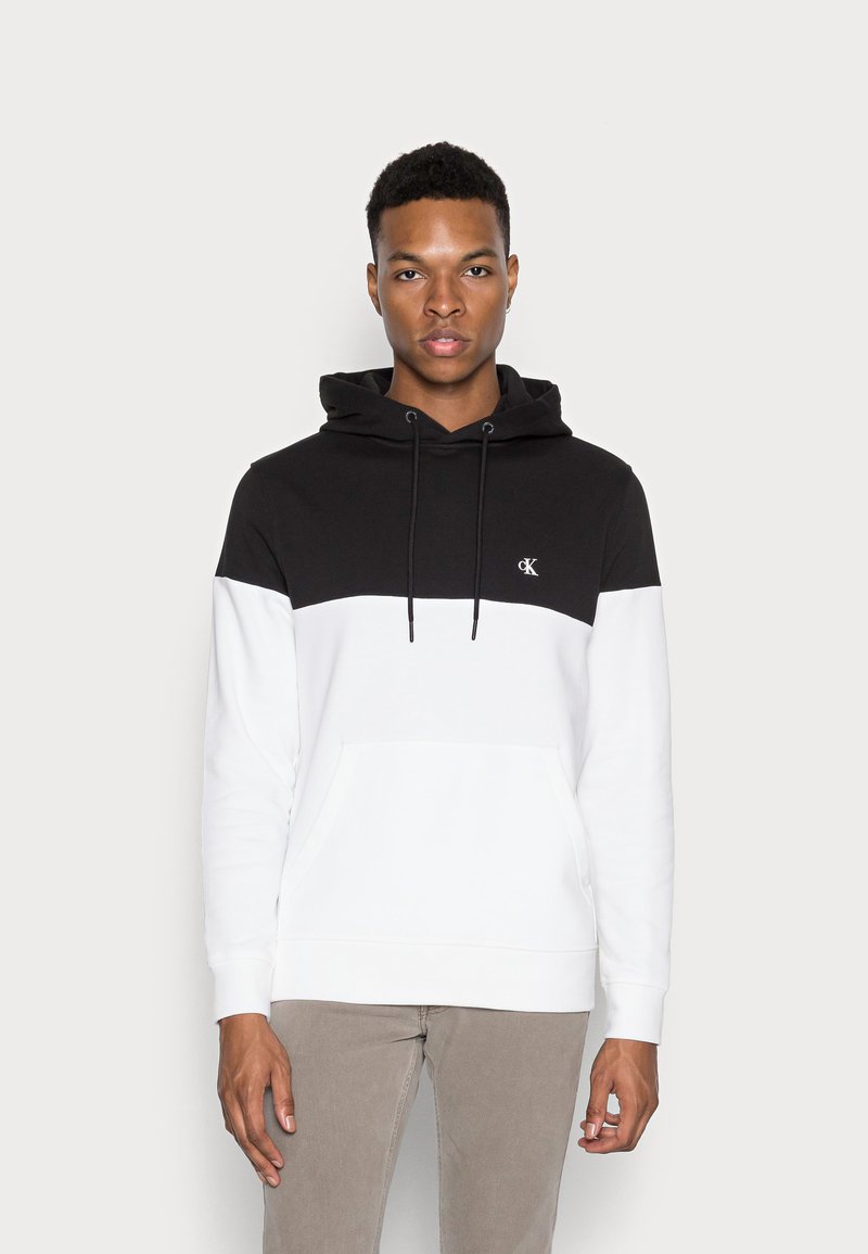 Calvin Klein Jeans COLORBLOCK SHADOW LOGO HOODIE - Sweatshirt - black ...